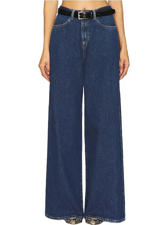 ICON DENIM LA Wide Leg Jeans - Deep Blue