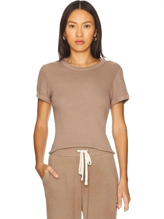 Sundry Shrunken Tee - Taupe