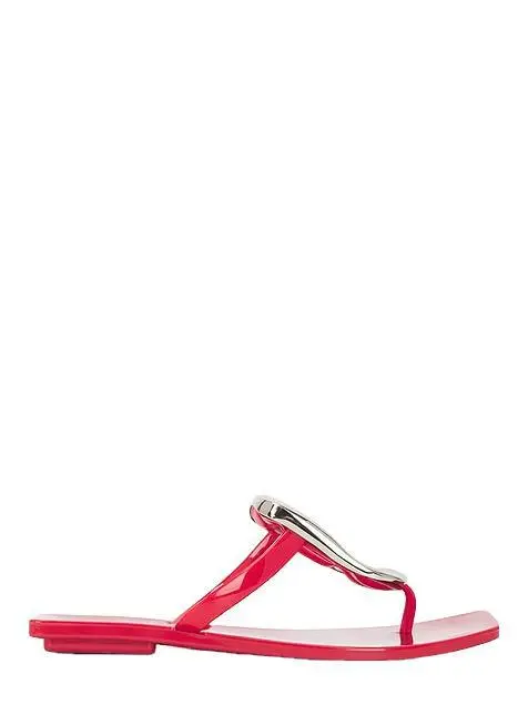 Jeffrey Campbell Linques-j Sandal - Red Shiny Silver