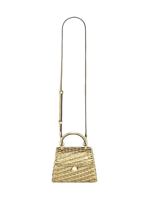 Cult Gaia Nano Sybil Crossbody - Brushed Brass