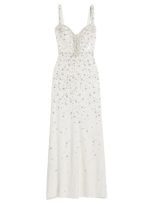 Jenny Packham Alana Embellished Gown - Ivory