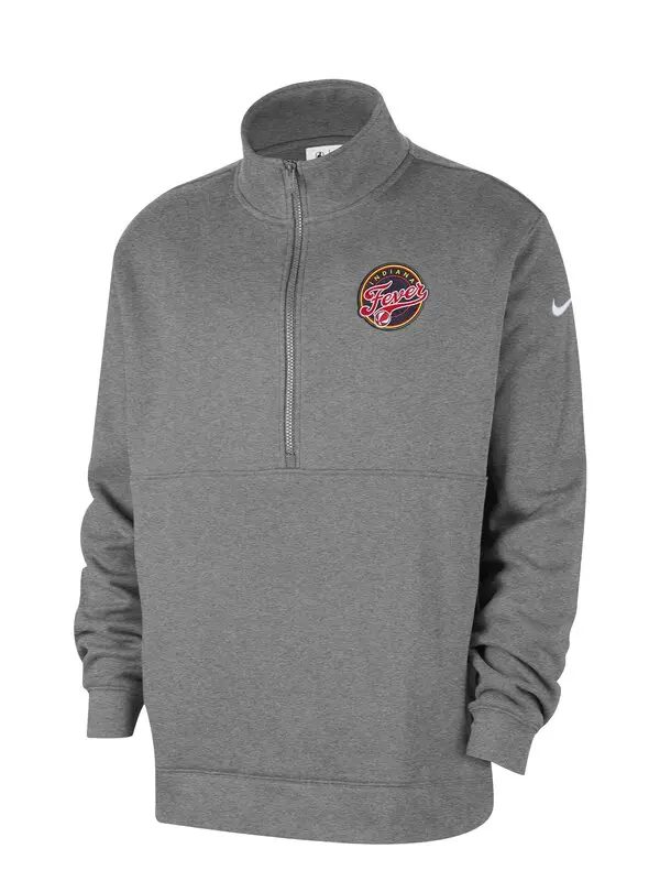 Nike Indiana Fever Club Wnba Half-zip Top - Grey