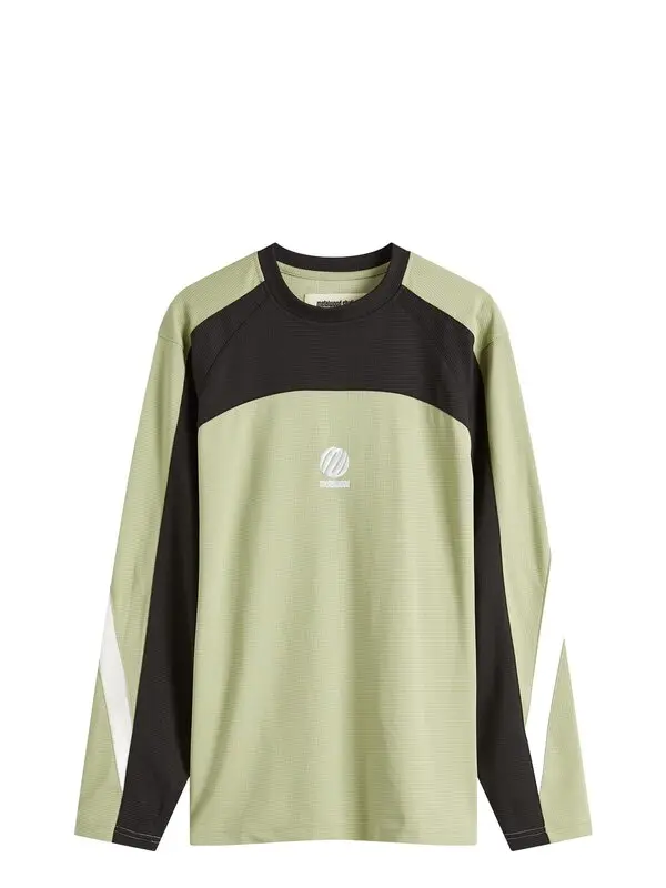 METALWOOD STUDIO Paneled Poly Long Sleeve T-shirt - Mint