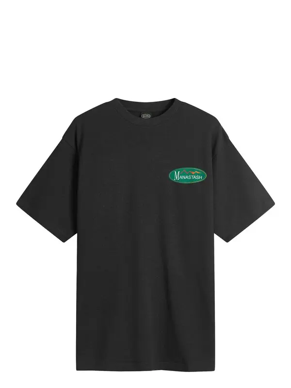 MANASTASH Hemp Original Logo T-shirt - Black