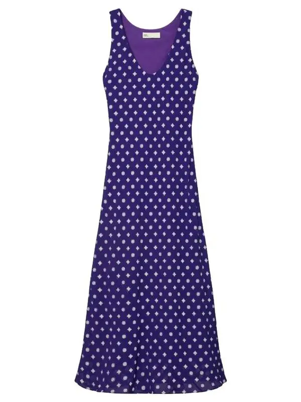 Tory Burch Jacquard Dress - Ballpoint Ink Nothing Ditsy