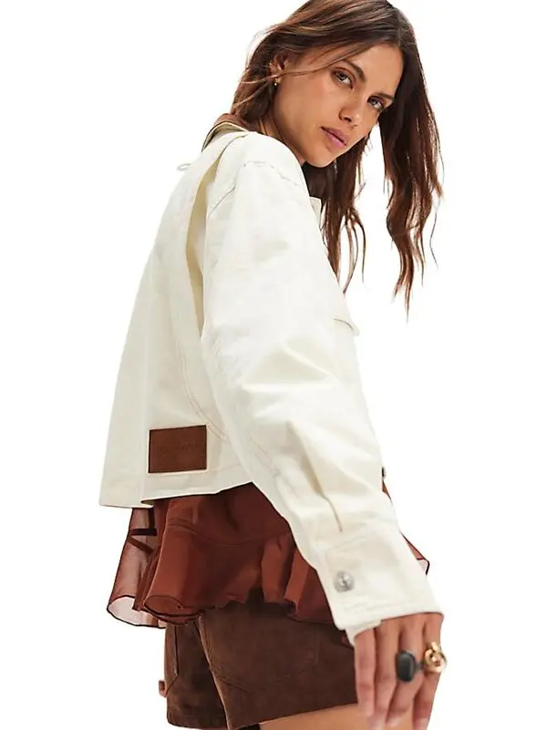 Free People We The Free Martha Workwear Jacket - Tofu