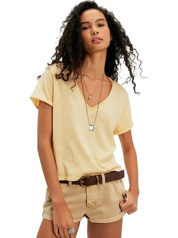 Free People We The Free Take 2 Tee - Apricot Gelato