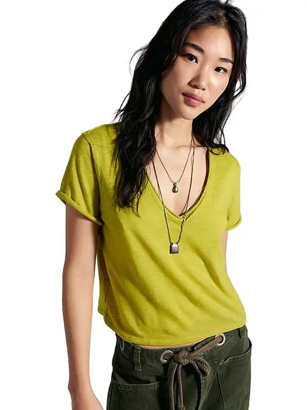 Free People We The Free Take 2 Tee - Warm Olives
