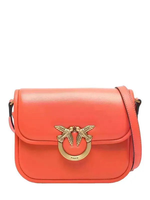 Pinko Mini Love Box Shoulder Bag - Orange