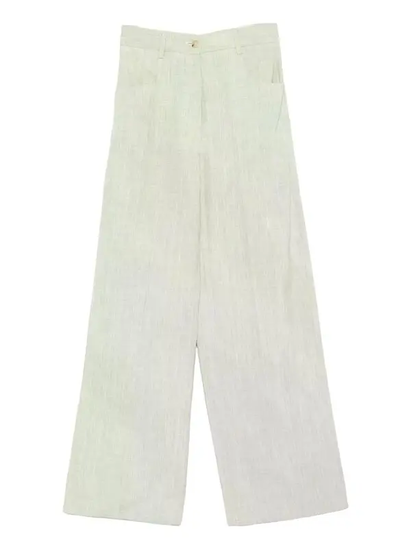 FORTE_FORTE Slub Trousers - Green
