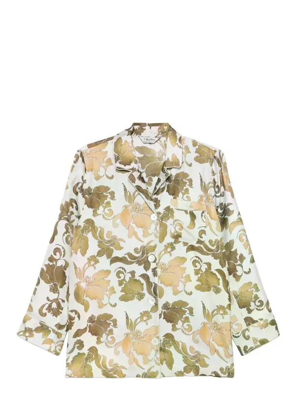 Max Mara Alan Floral Print Shirt - Grey