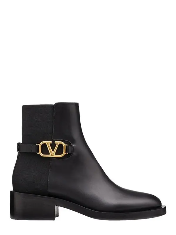 Valentino Garavani Vlogo Signature Ankle Boots - Black