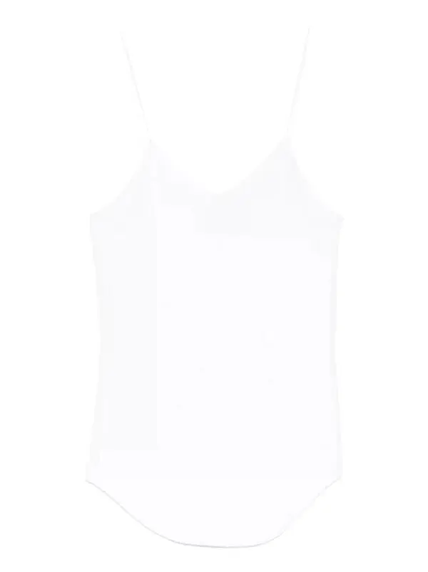 FORTE_FORTE Ribbed Tank Top - White