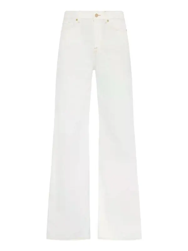 7 For All Mankind Lotta Wide-leg Jeans - White