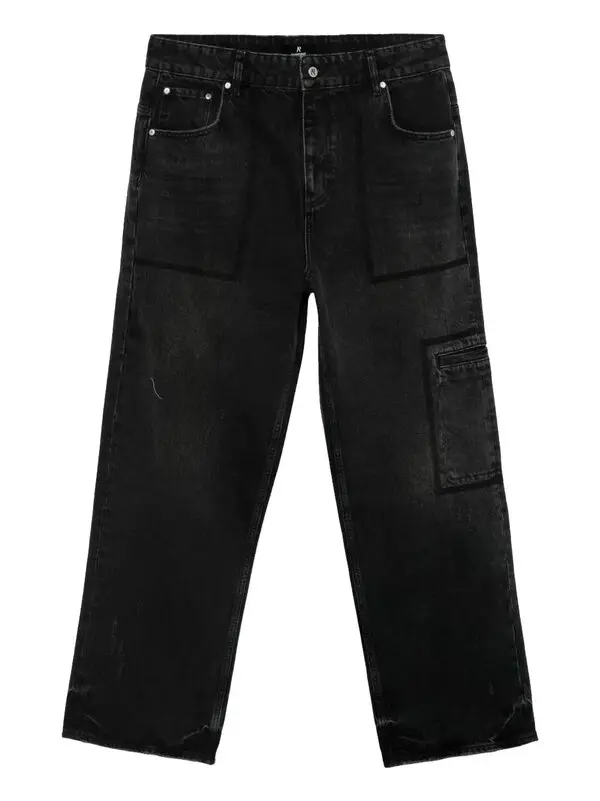 REPRESENT R3 Drive Straight Leg Jeans - Black