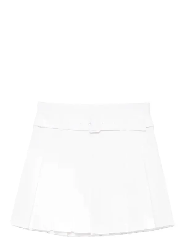 SHUSHU/TONG Pleated Mini Skirt - White