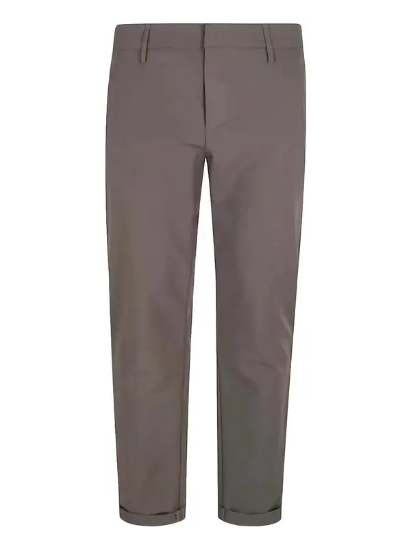 DONDUP Cotton Trousers - Brown