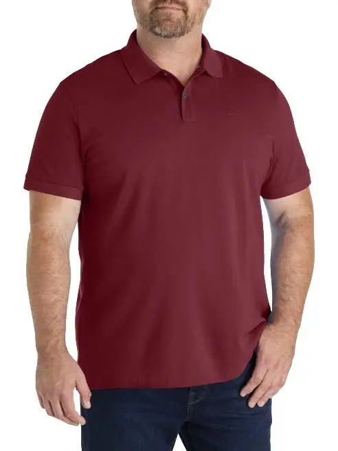 BOSS Big & Tall Pallas Polo Shirt - Dark Red