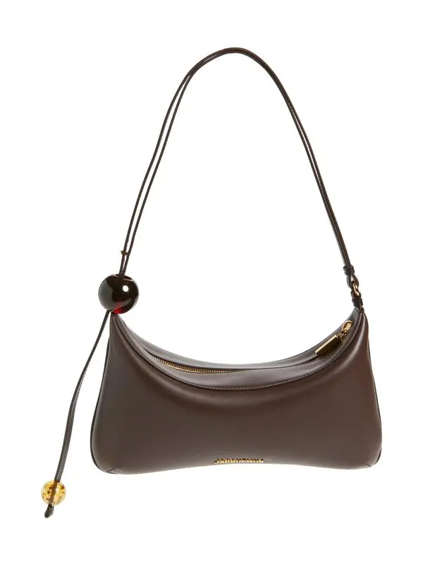 Jacquemus Le Grand Bisou Perle Leather Shoulder Bag - Brown