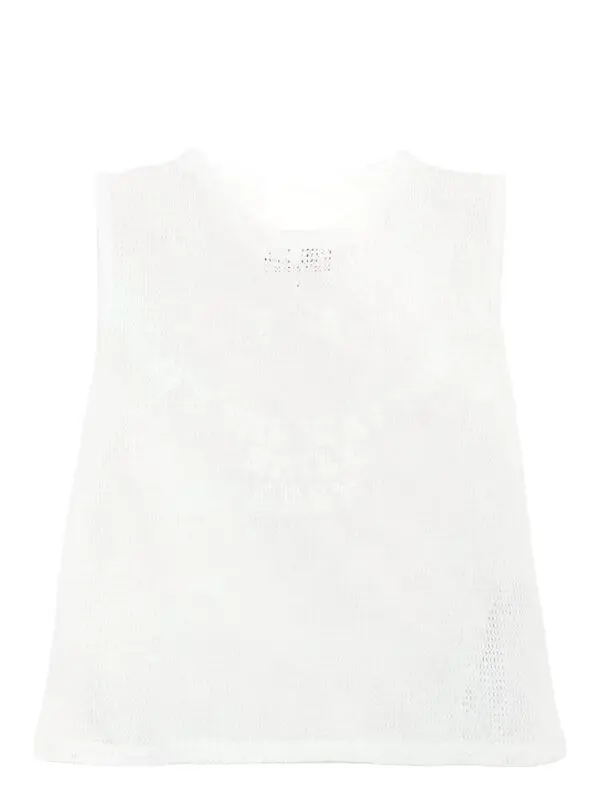 MAISON MARGIELA Mesh Tank Top - White