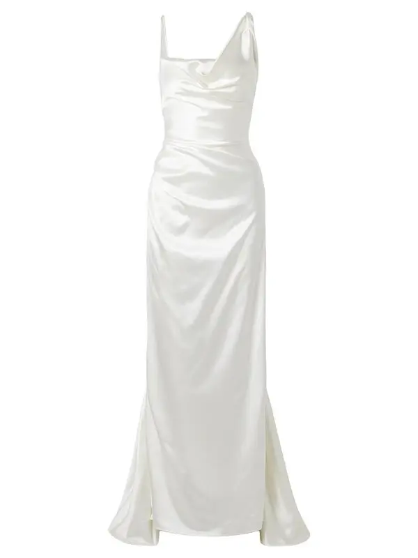 VIVIENNE WESTWOOD Minerva Draped Gown - Off-white