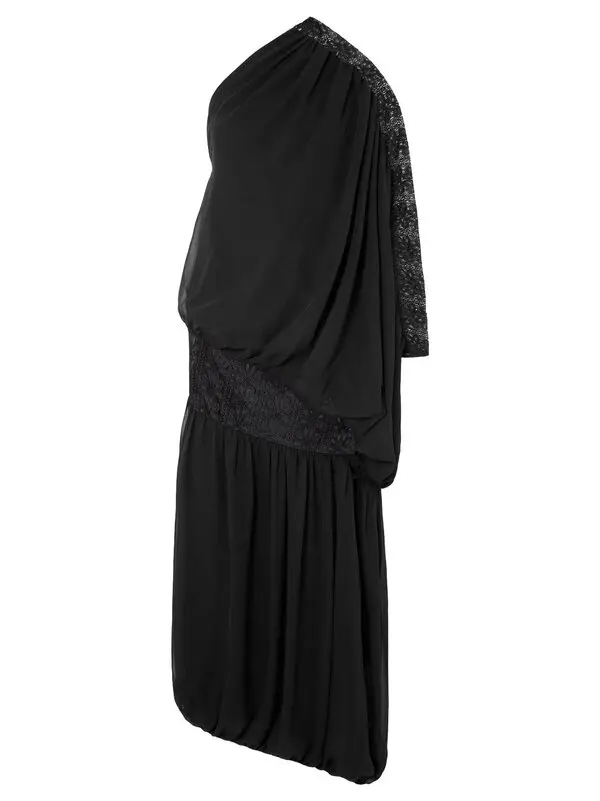 DIMA AYAD One-shoulder Gown - Black