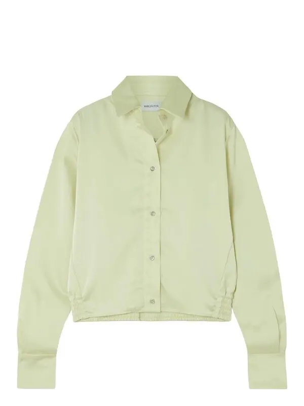 16Arlington Cosette Satin Shirt - Yellow