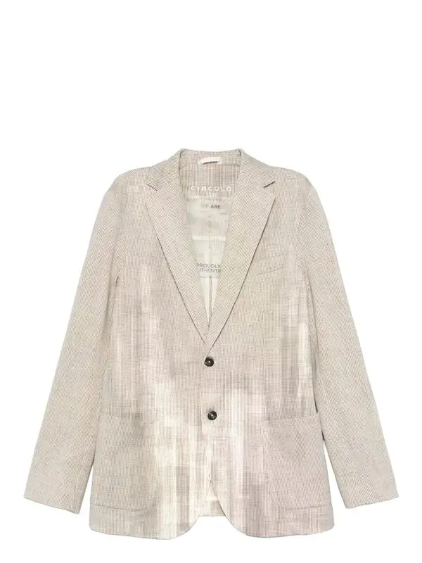 CIRCOLO 1901 Houndstooth Blazer - Neutrals