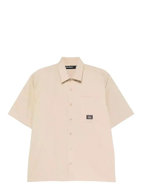 Karl Lagerfeld Cotton Shirt - Neutrals