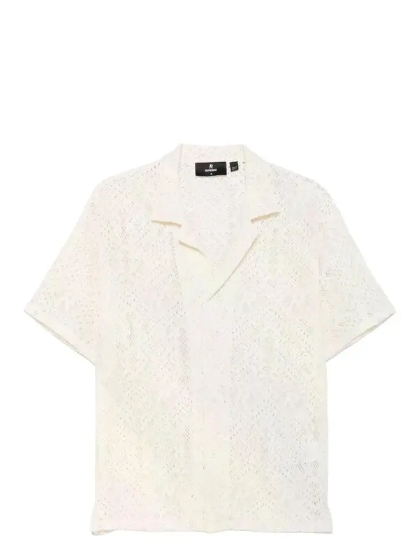REPRESENT All-over Crochet Shirt - White
