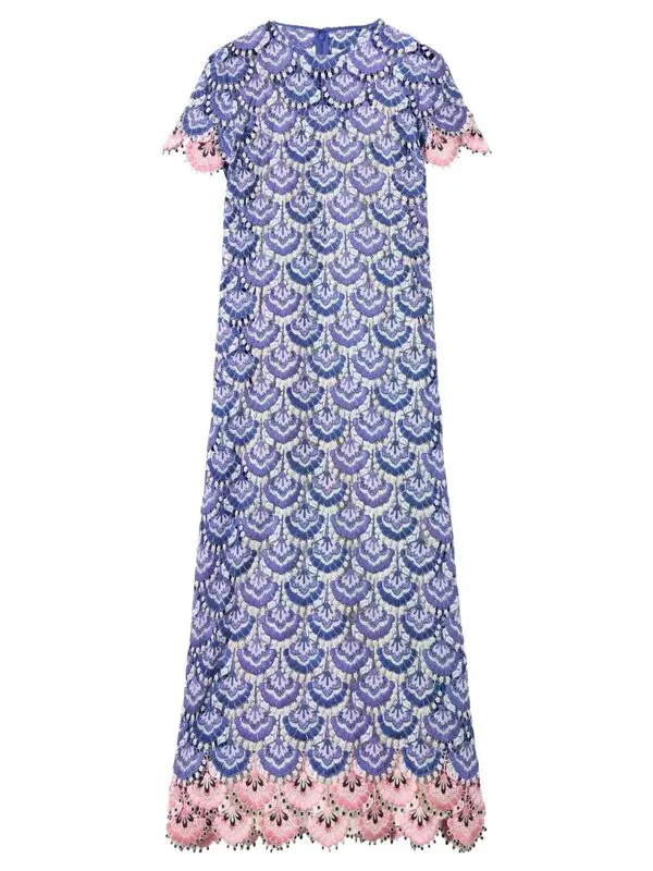 La DoubleJ Swing Midi Dress - Blue