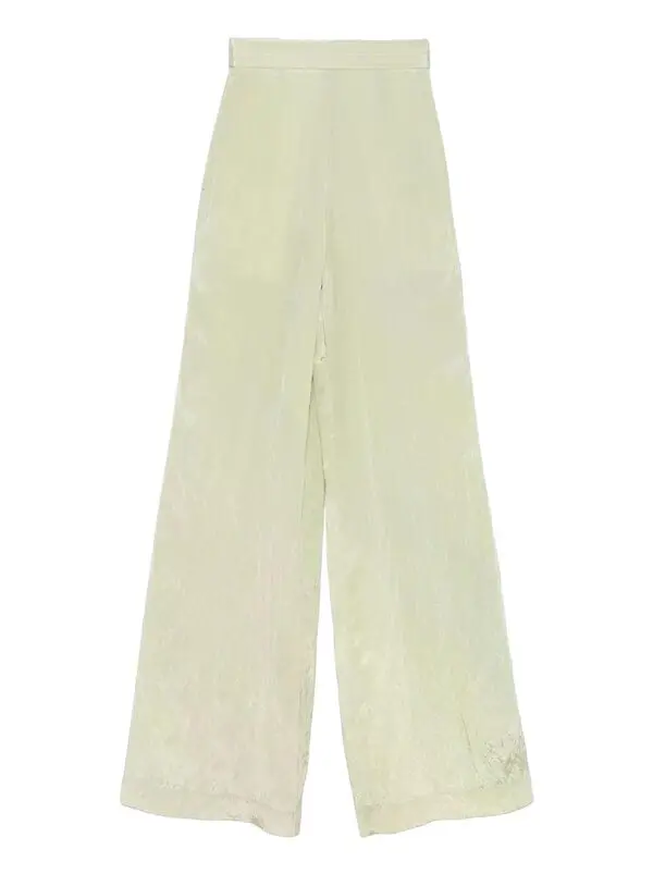 FORTE_FORTE Satin Trousers - Green