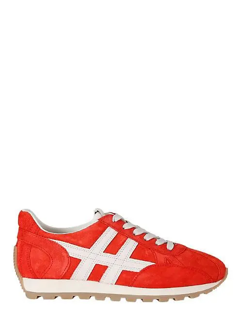 Hogan H671 Suede Low-top Trainers - Red