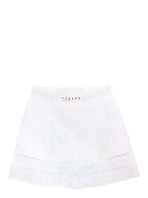 Ermanno Scervino Broderie Anglaise Shorts - White