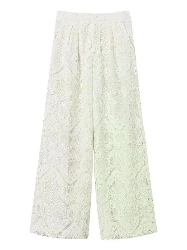 TWINSET Lace Trousers - Neutrals