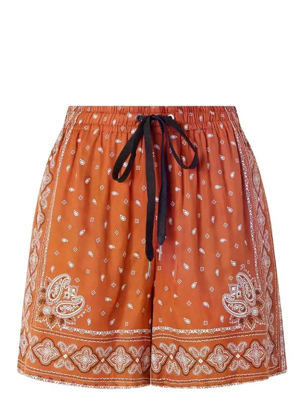 Pinko Bandana-print Shorts - Brown
