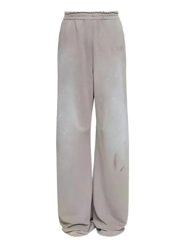 MAISON MARGIELA Paint-splatter Track Pants - Neutrals