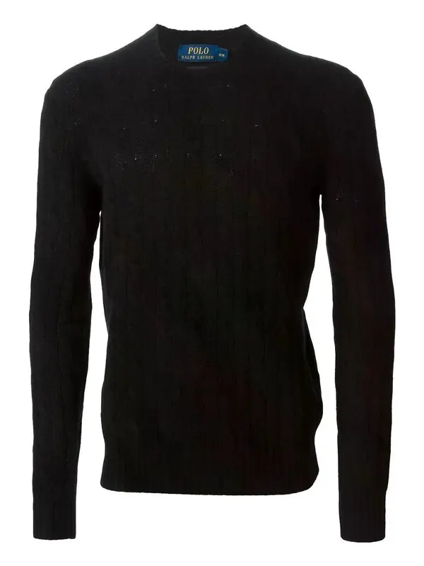 Polo Ralph Lauren Cable Knit Jumper - Black