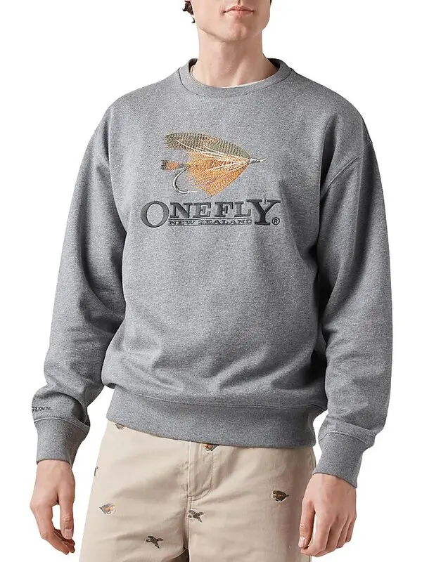 Rodd & Gunn One Fly Graphic Sweatshirt - Concrete