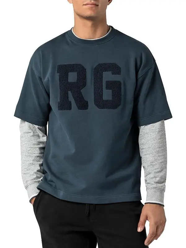 Rodd & Gunn Grahams Beach Relaxed Fleece Tee - Petrol