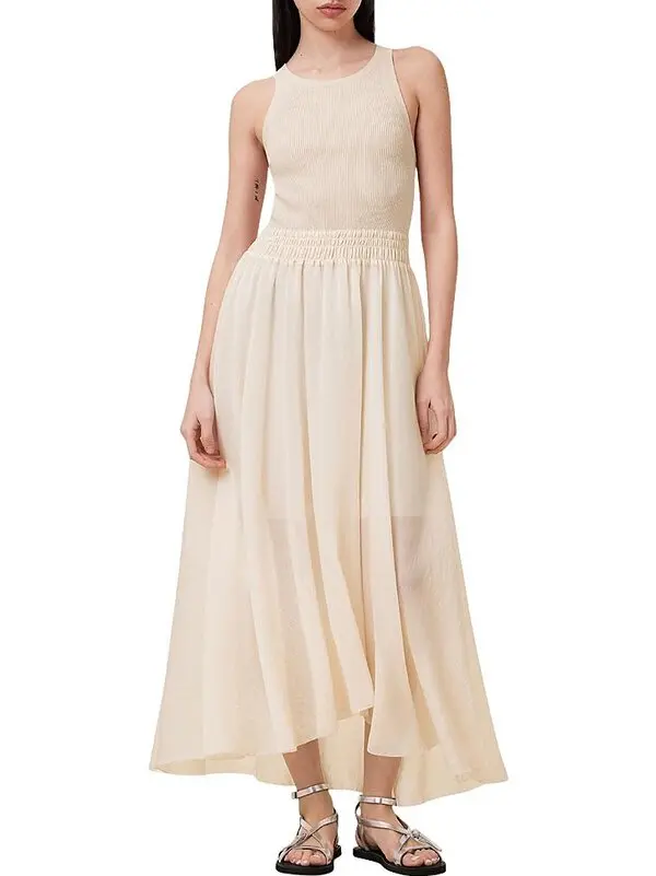 ALLSAINTS Zenia Maxi Dress - Almond White