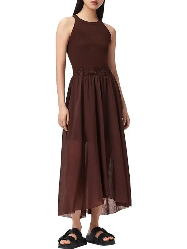 ALLSAINTS Zenia Maxi Dress - Bitter Brown