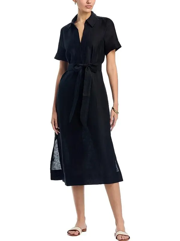 Tommy Bahama Coastalina Popover Midi Dress - Black