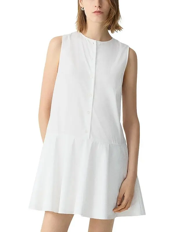 Theory Sleeveless Mini Dress - White