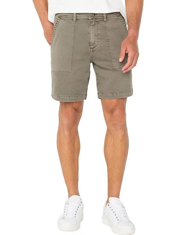 LIVERPOOL Straight Fit 8" Shorts - Pewter Green