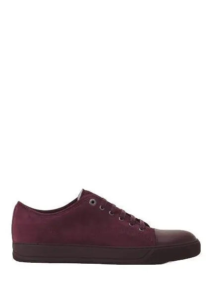 LANVIN Dbb1 Leather And Suede Sneakers - Brown