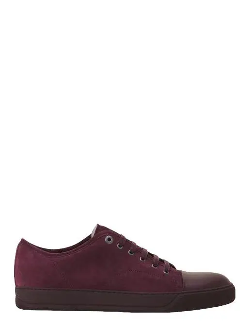 LANVIN Dbb1 Leather And Suede Sneakers - Brown