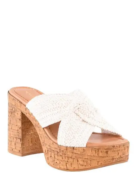 Seychelles Adorned Platform Sandals - White
