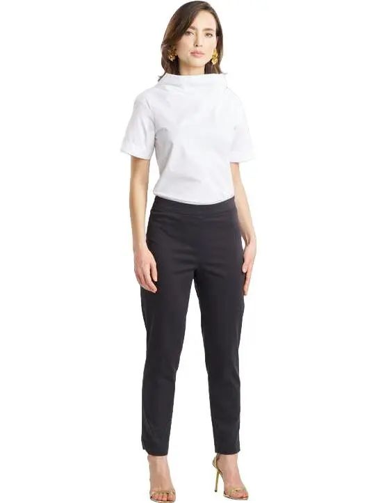 Natori Cotton Chino Tapered Pant - Black