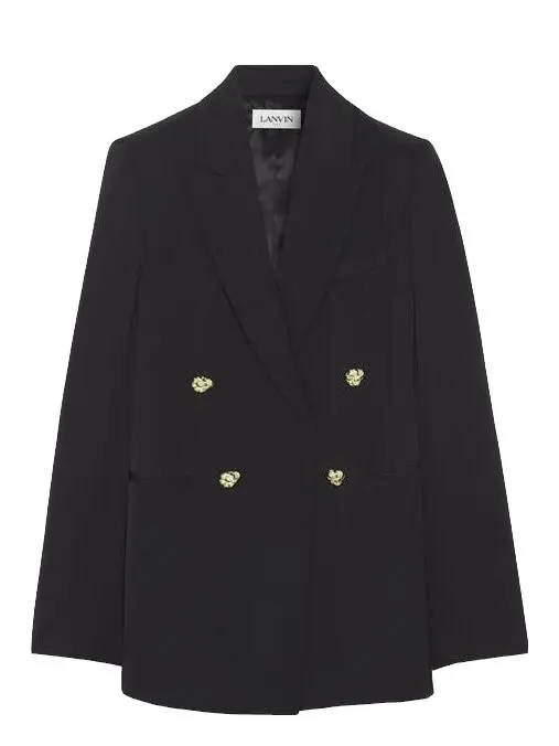 LANVIN Double-breasted Jacket - Black